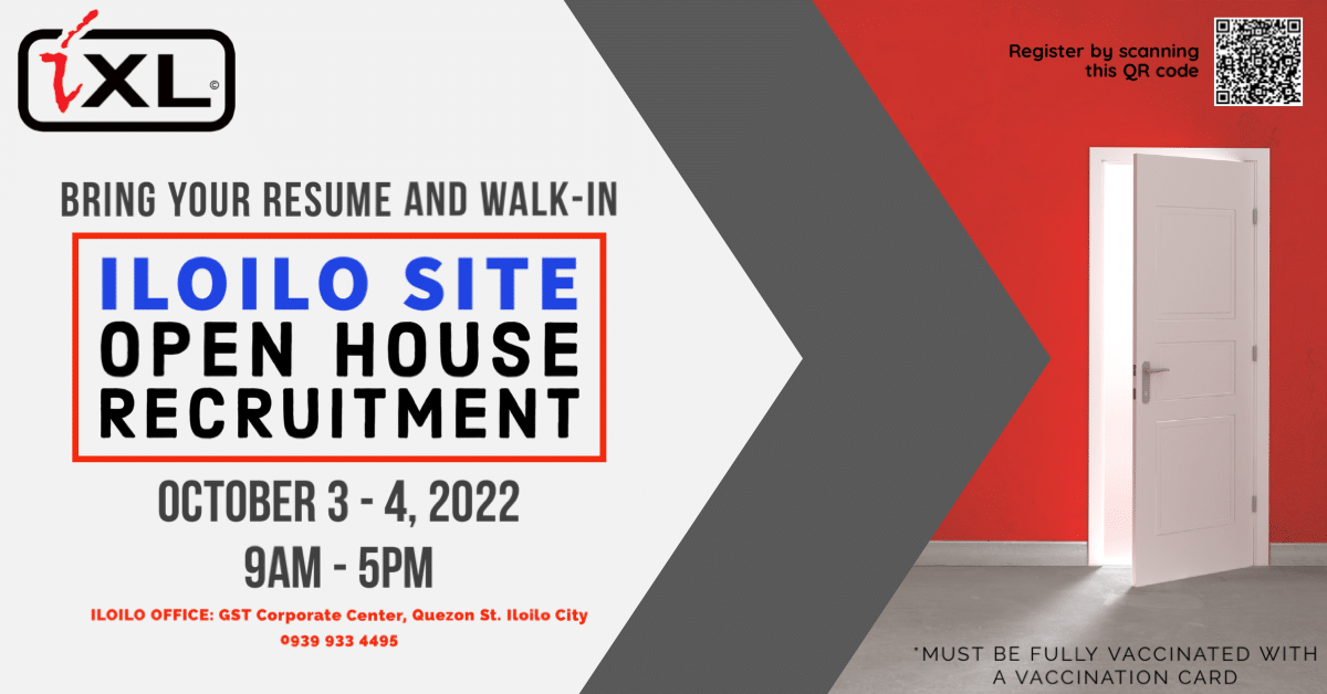 iXL Solutions Philippines is hiring - UNIVERSITY OF SAN AGUSTIN