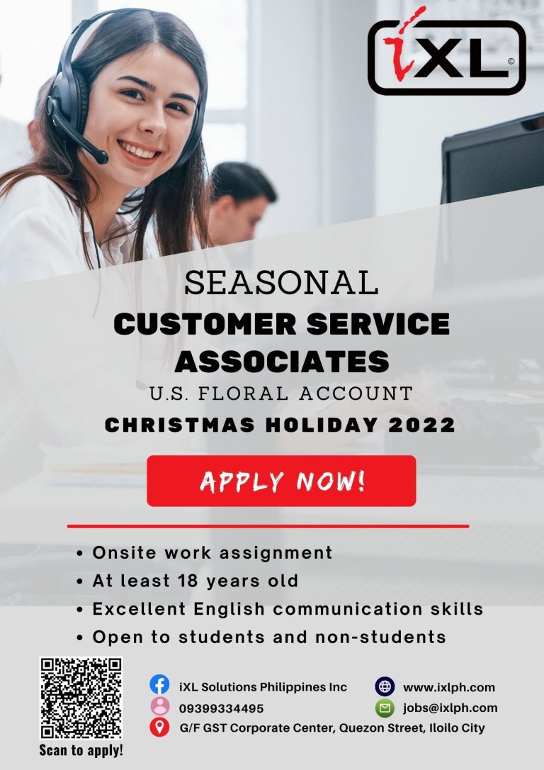 IXL is hiring! - UNIVERSITY OF SAN AGUSTIN