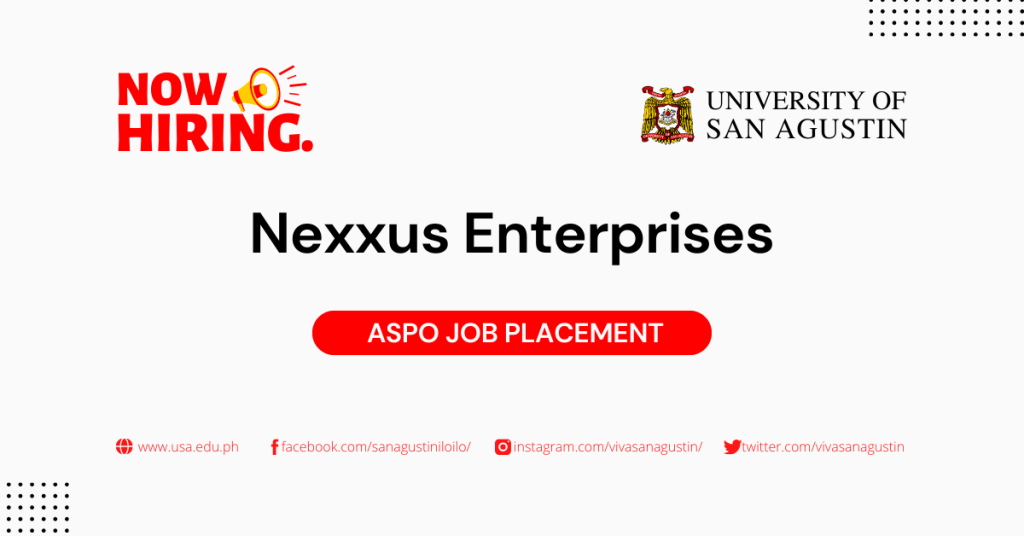 Job Placement - UNIVERSITY OF SAN AGUSTIN