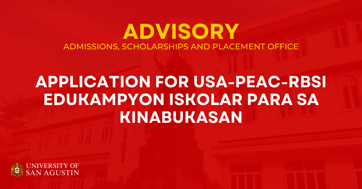 ADVISORY FROM ASPO: Application for USA-PEAC-RBSI Edukampyon Iskolar ...