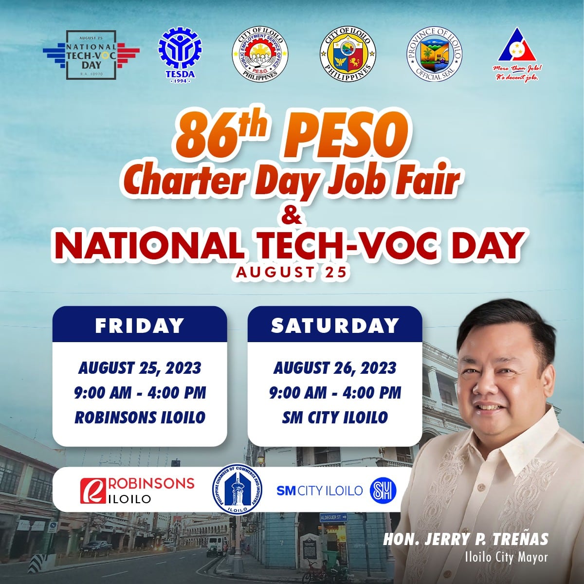 PESO ILOILO CITY JOB FAIR - August 2023 - UNIVERSITY OF SAN AGUSTIN
