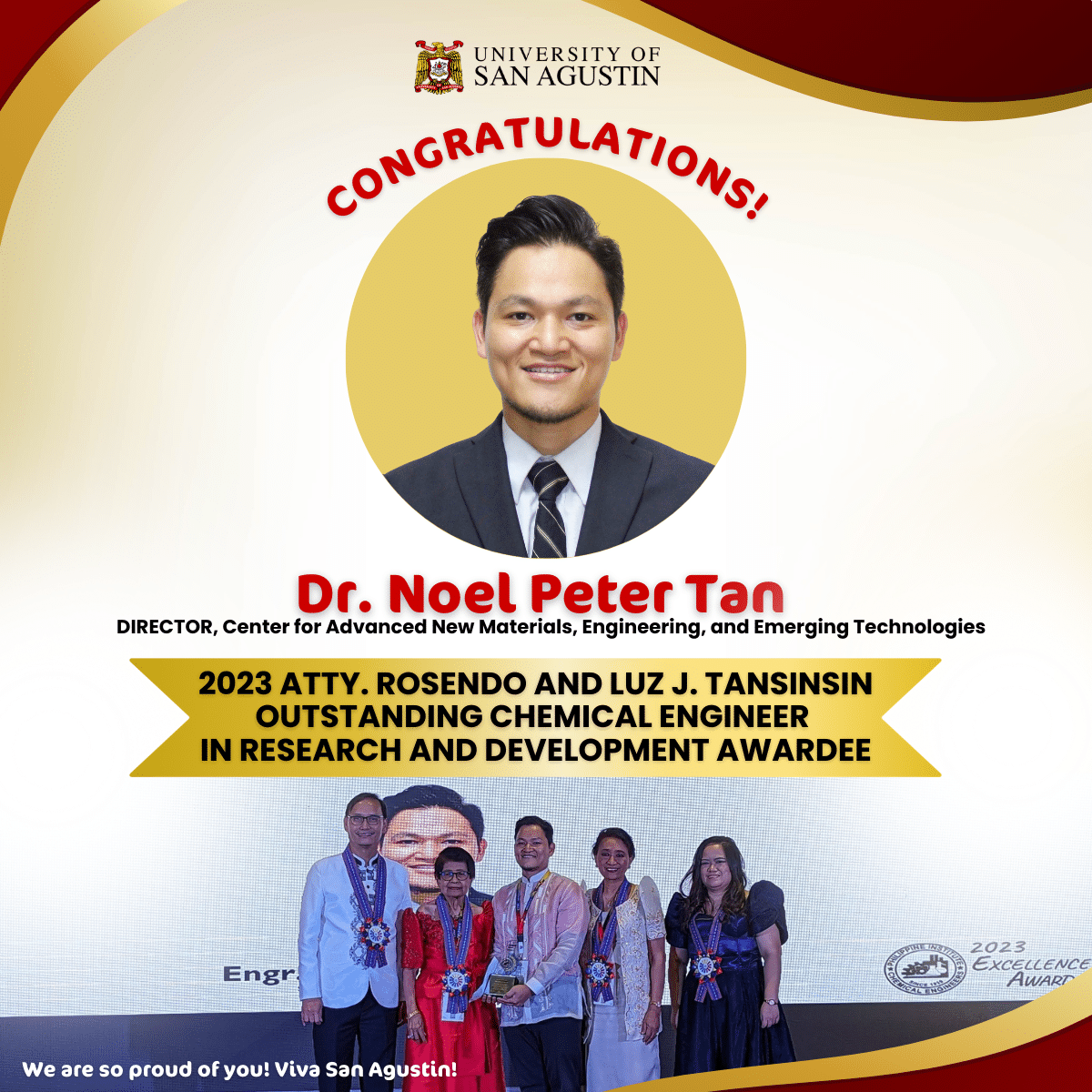 USA's CANMEET Director, Dr. Noel Peter Tan is 2023 Outstanding Chemical ...