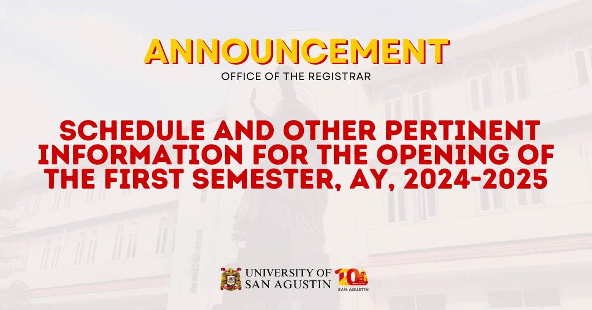 Schedule and other pertinent information for the opening of the First ...