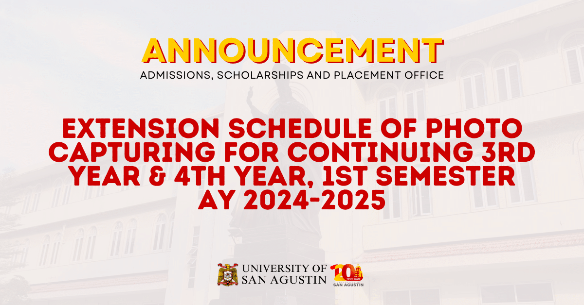Extension Schedule of Photo Capturing for Continuing 3rd year & 4th ...