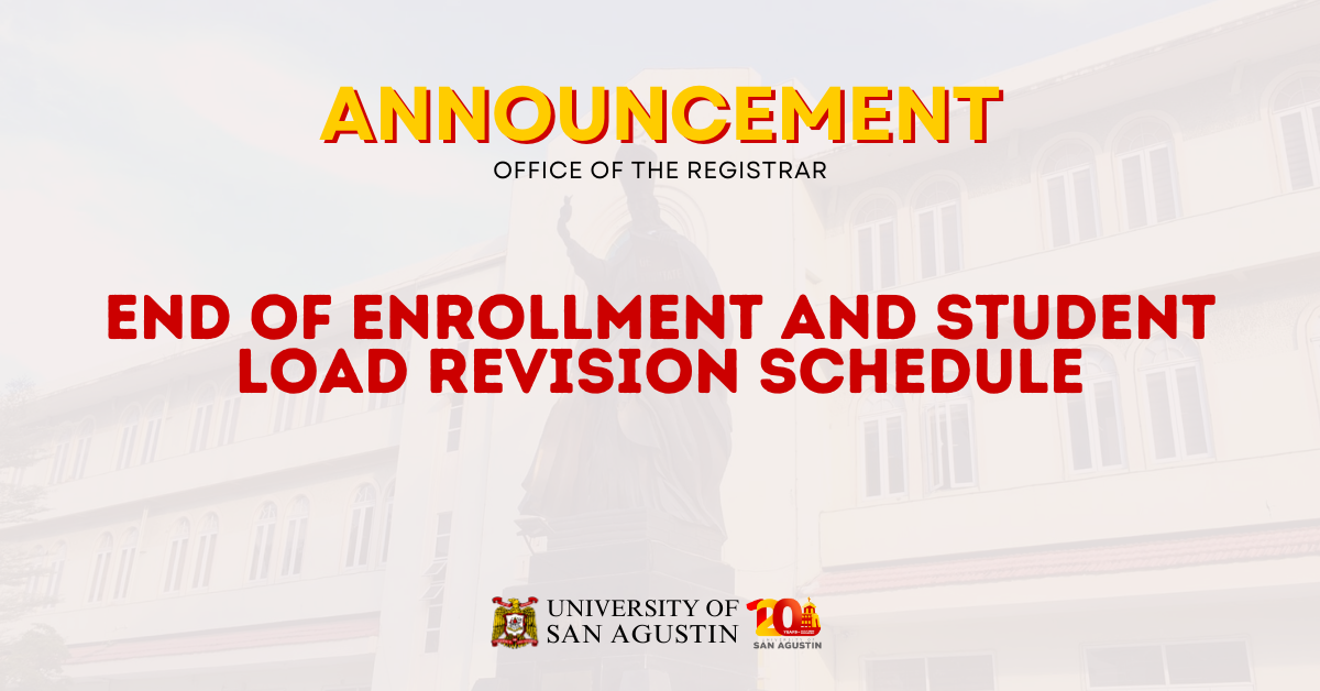 Advisory- End of Enrollment and Student Load Revision Schedule ...