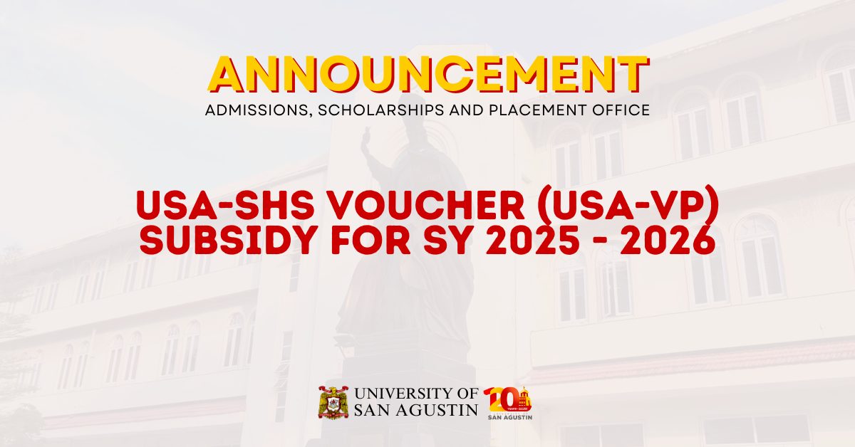 USA-SHS VOUCHER (USA-VP) SUBSIDY FOR SY 2025 - 2026 - UNIVERSITY OF SAN ...