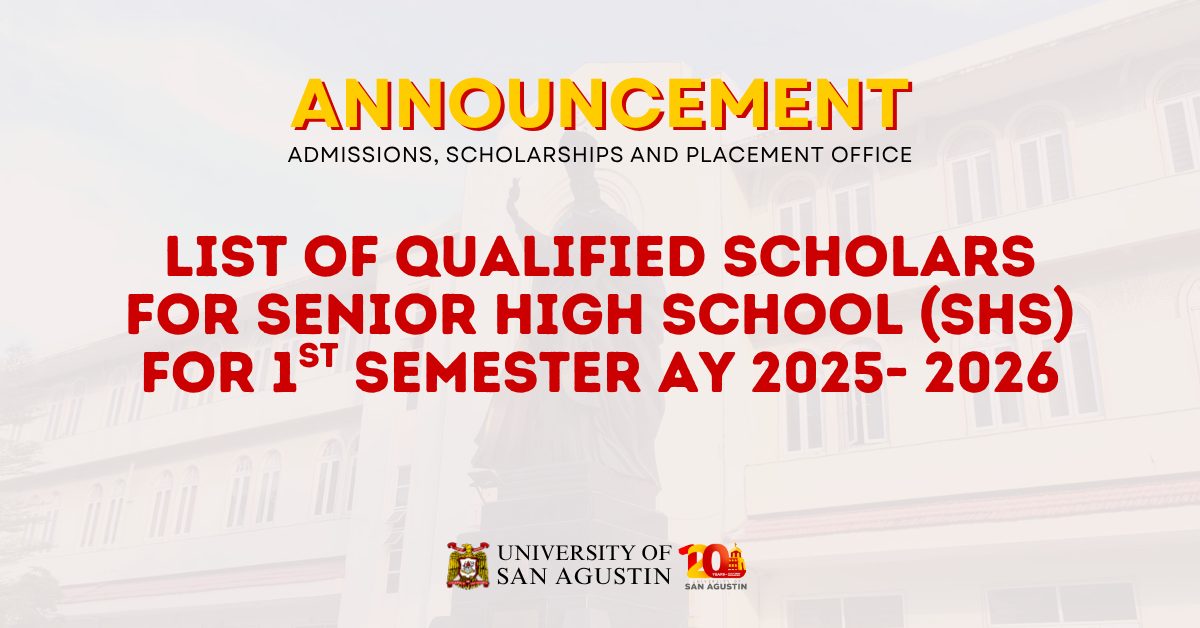 List of Qualified Scholars for Senior High School (SHS) for 1st ...