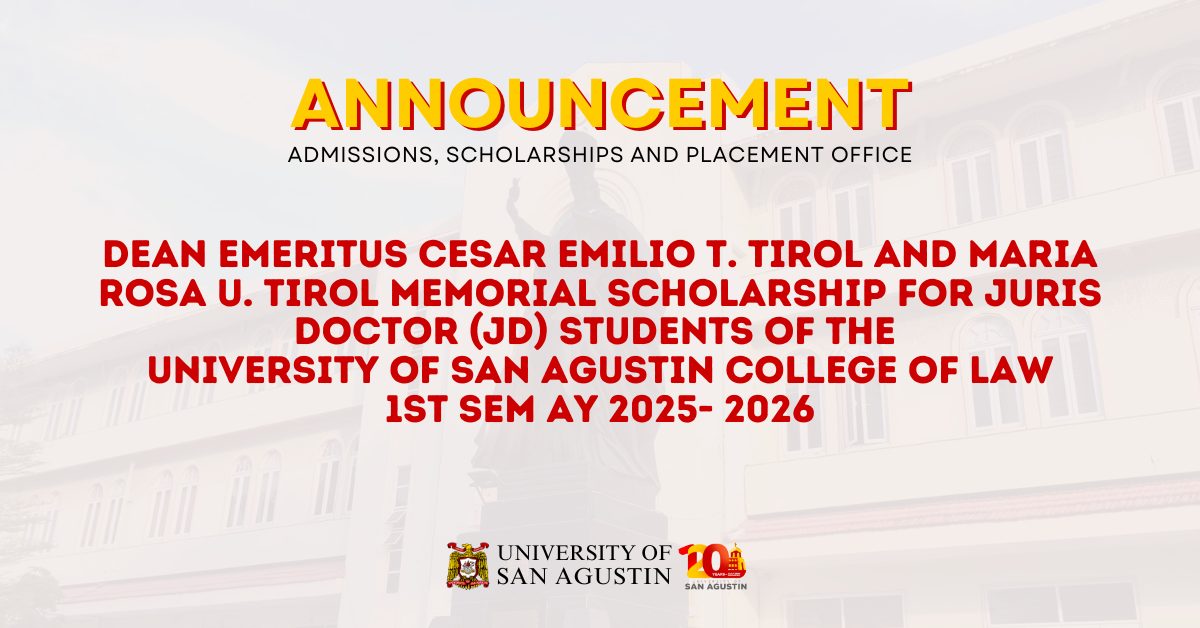 ANNOUNCEMENT FOR DEAN EMERITUS CESAR EMILIO T. TIROL AND MARIA ROSA U ...