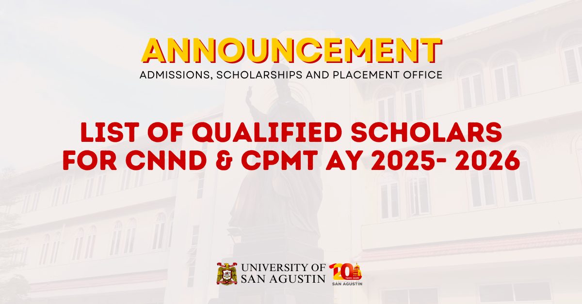 LIST OF QUALIFIED SCHOLARS FOR CNND & CPMT AY 2025- 2026 - UNIVERSITY ...