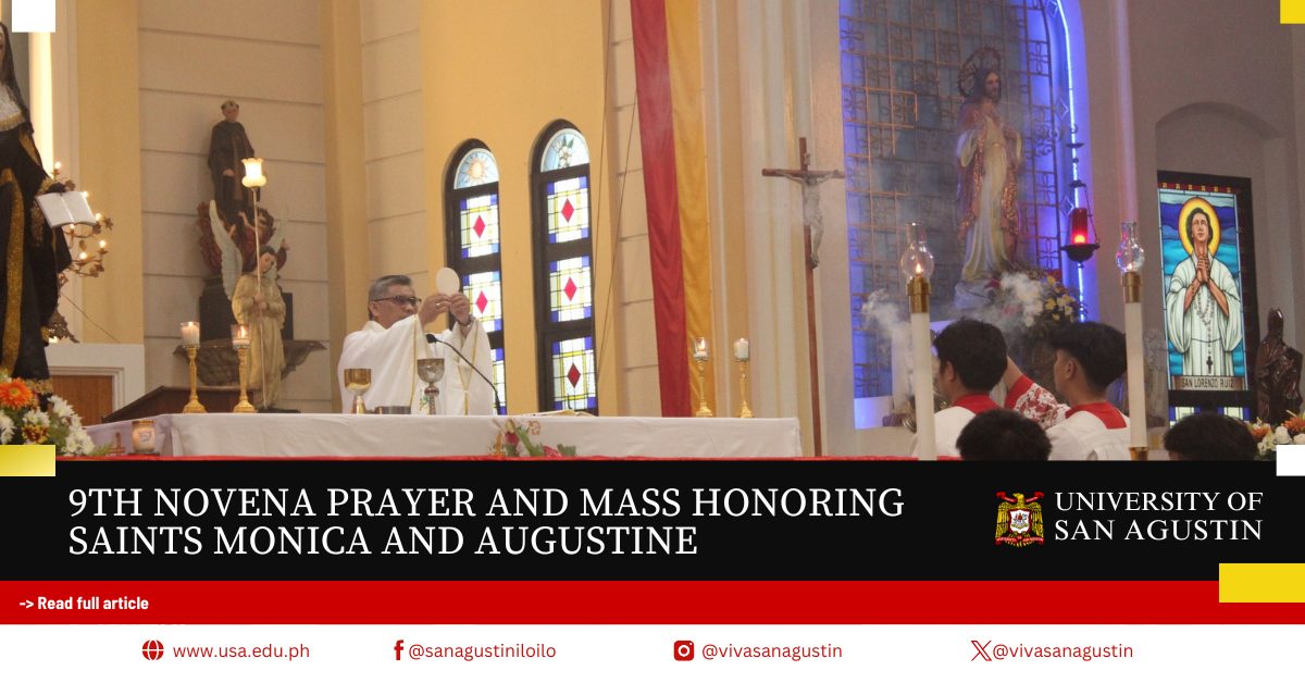 9th Novena Prayer and Mass honoring Saints Monica and Augustine ...
