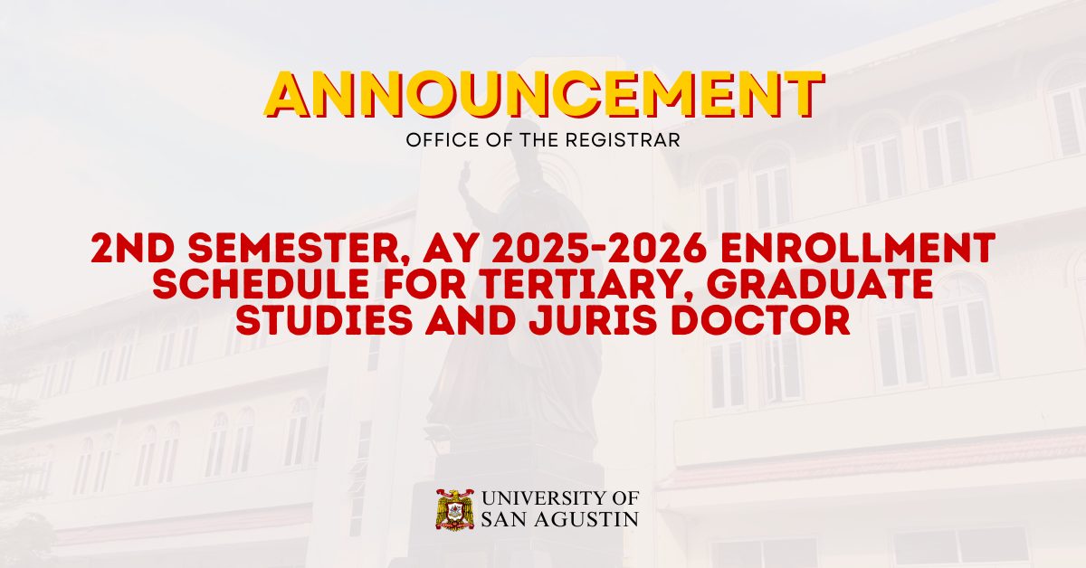 2nd Semester, AY 2025-2026 enrollment schedule for Tertiary, Graduate ...