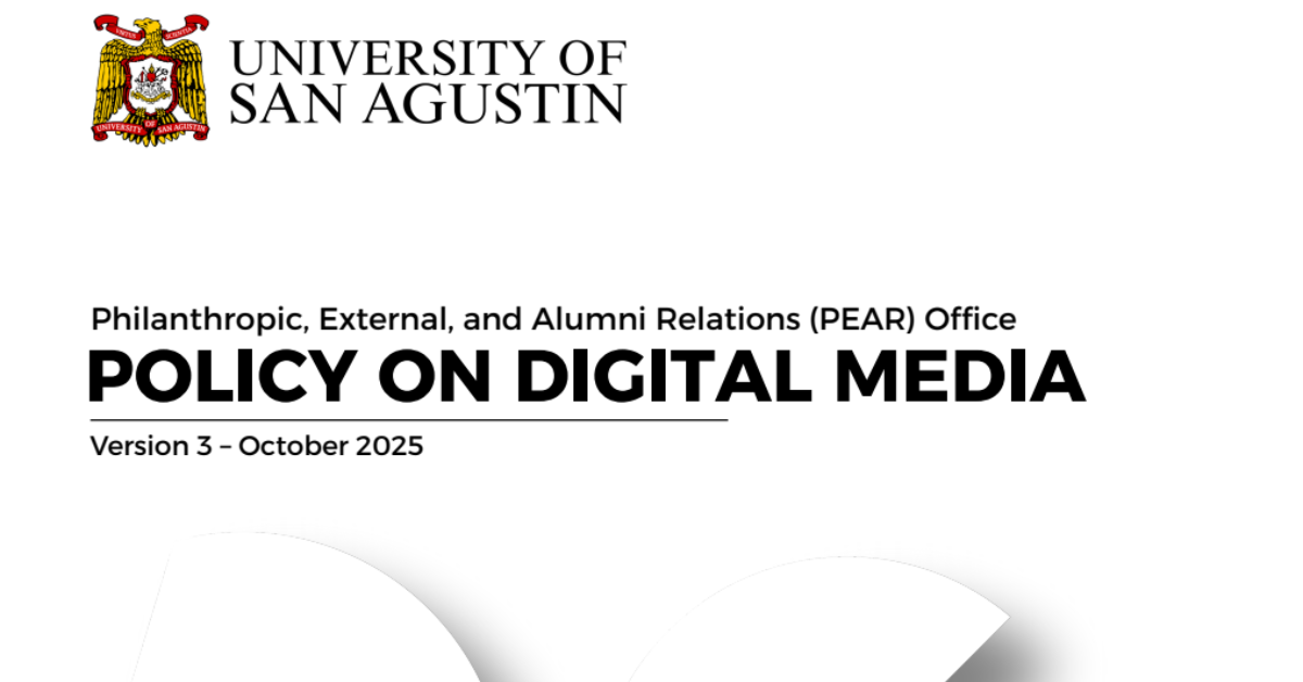 POLICY ON DIGITAL MEDIA - UNIVERSITY OF SAN AGUSTIN