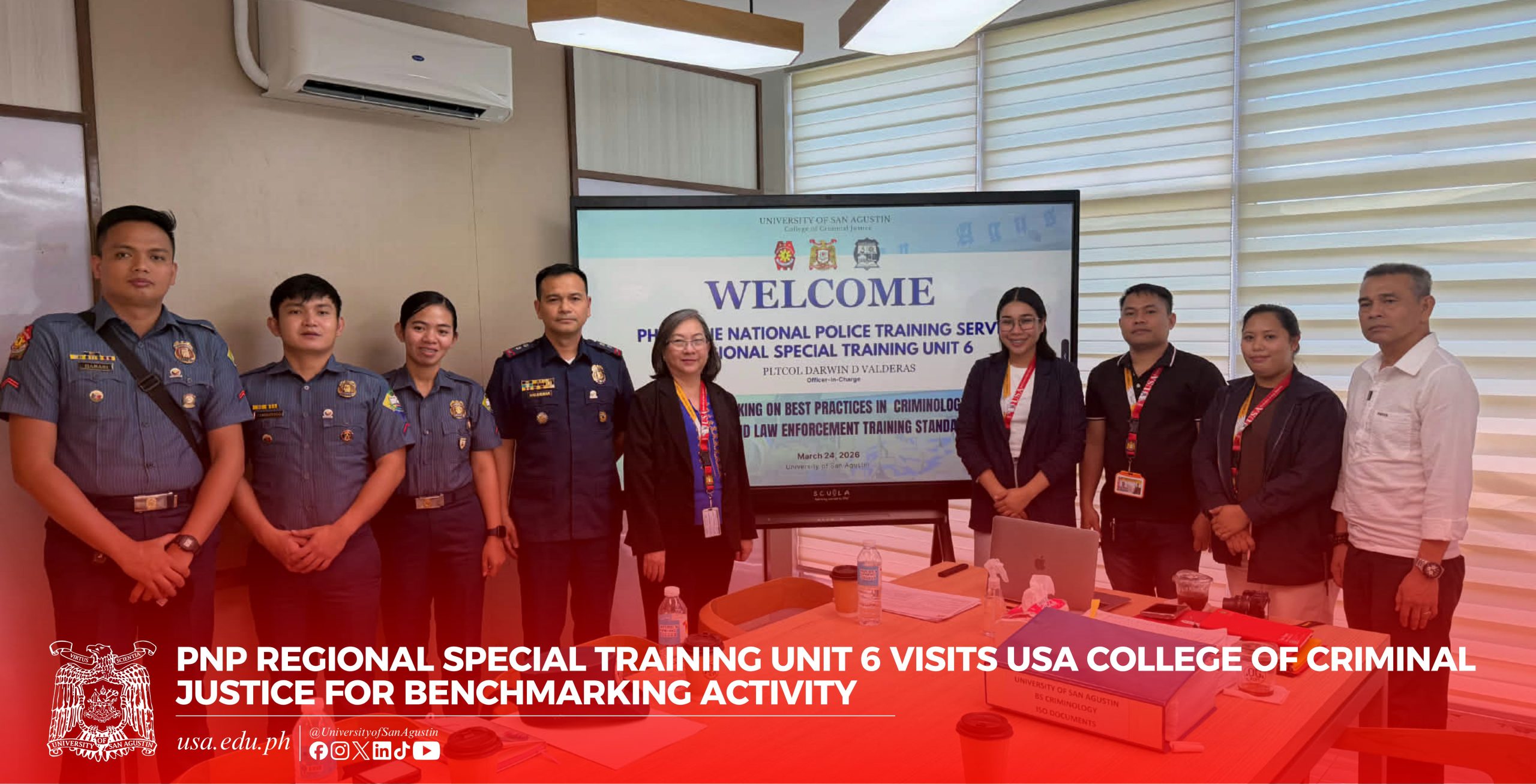 PNP Regional Special Training Unit 6 Visits USA College of Criminal ...